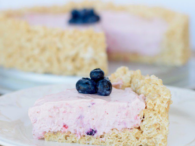 This Rice Krispie Cheesecake Is The Most Delicious Dessert I Have Ever Had