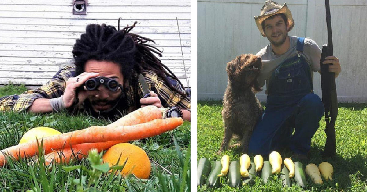30 hilarious photos of vegan hunters with their 'prey'