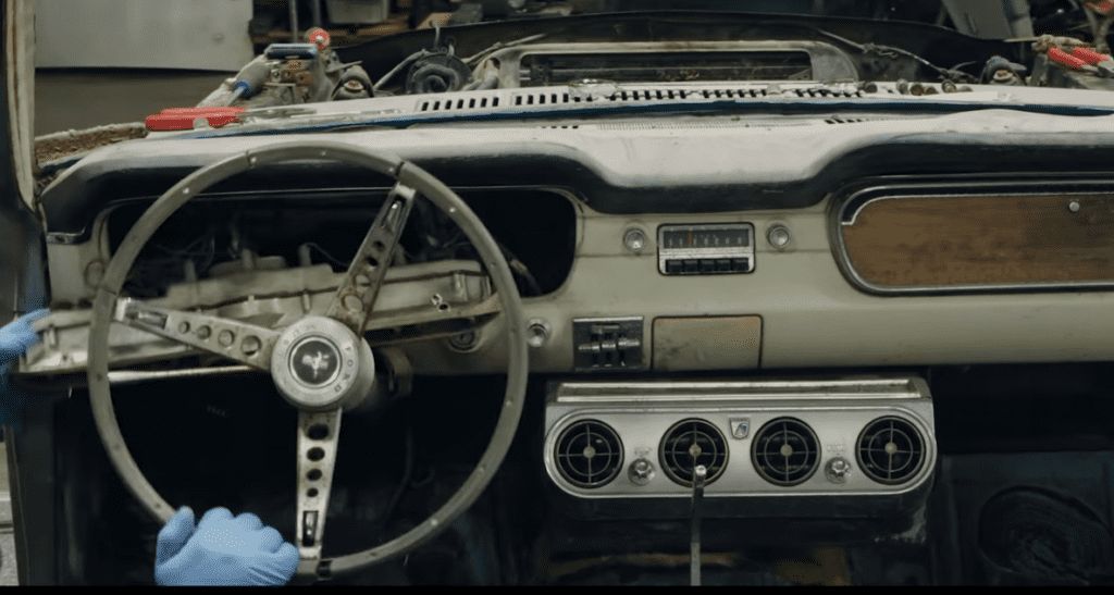 Jason Mamoa restores his wife’s first car – a 1965 Mustang from when ...