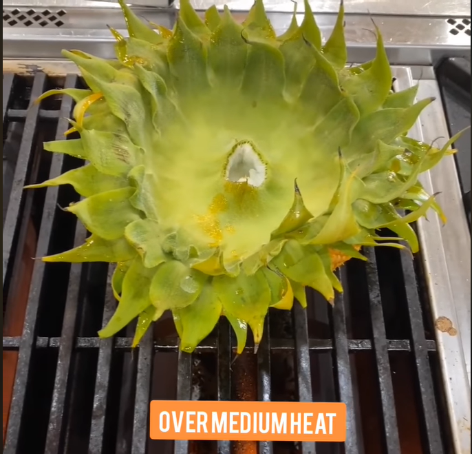 People are grilling whole sunflower heads like corn on the cob and it's ...