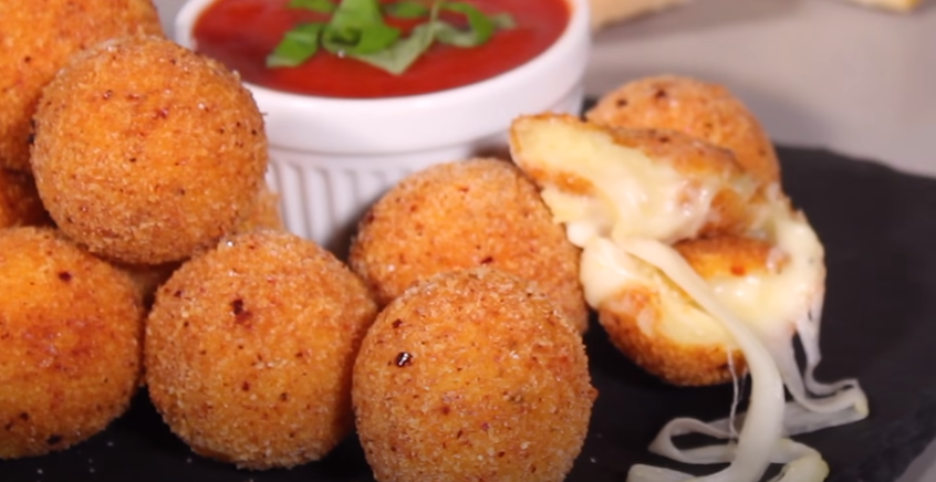 Take your party to the next level with these deep-fried potato cheese balls