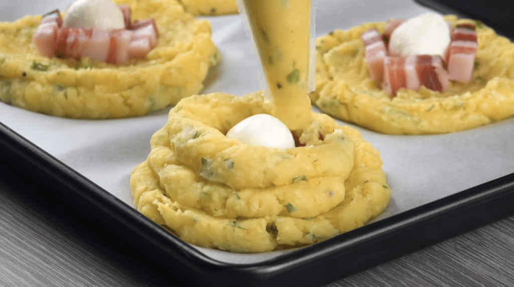 He browns potatoes then puts cheese on top for a delicious meal the ...