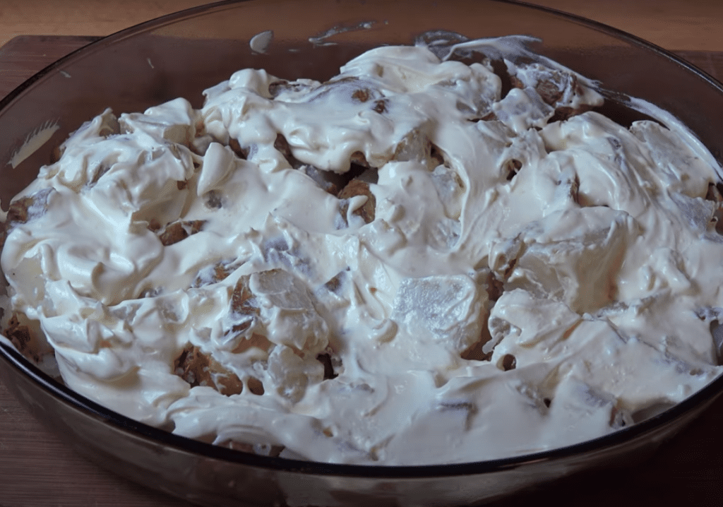 Layer Baked Potatoes In Casserole Dish For Delicious Treat