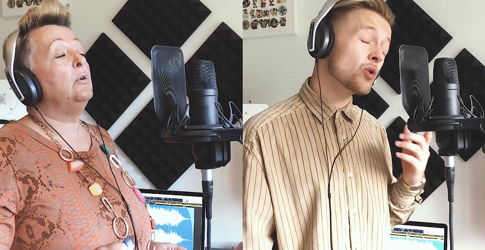 Talented mother and son duo sing chilling cover of “Hallelujah” and it ...