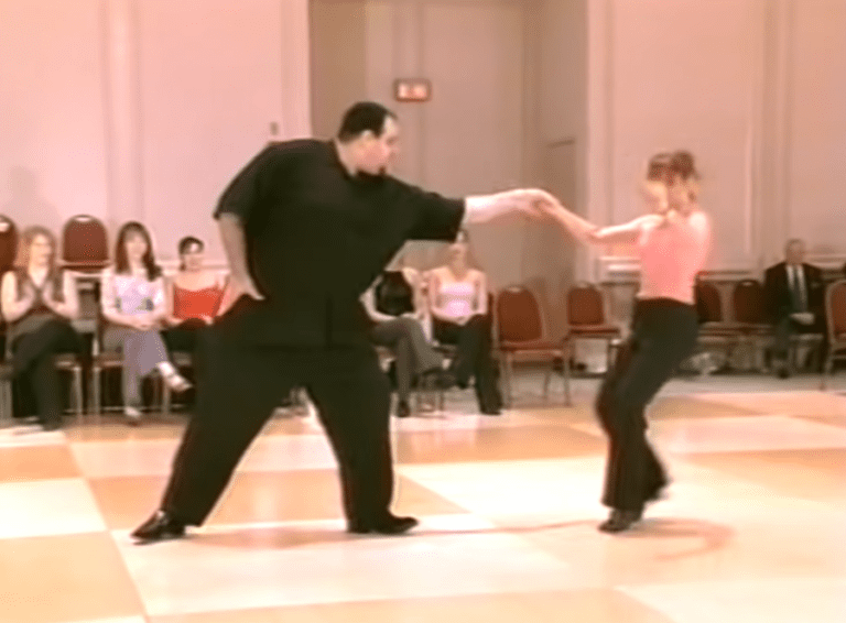 People laughed when big guy said he could swing dance – then the music ...