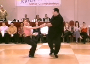 People laughed when big guy said he could swing dance – then the music ...