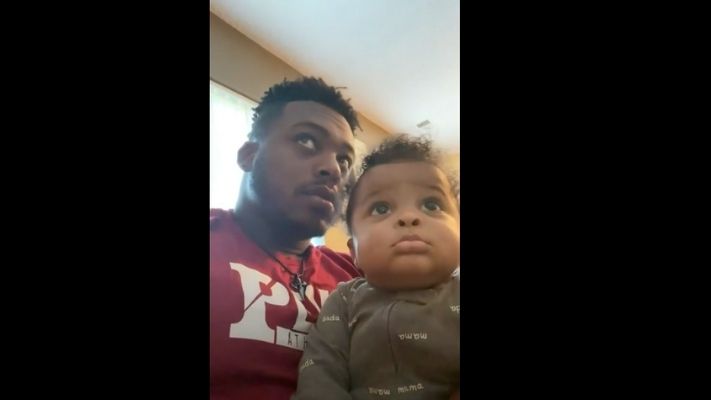 Dad repeatedly sniffs baby’s hair – gets hilarious reaction too cute to ...