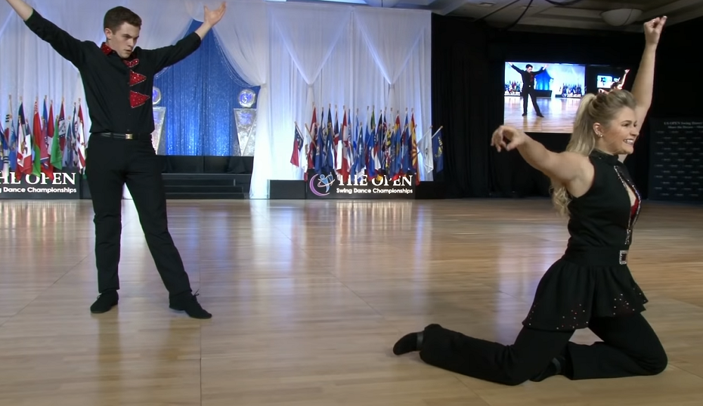 Girl grabs boy – then duo brings the house down with championship ...