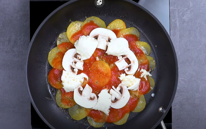 Arrange potatoes in a ring. 10 mins later you’ll have a tasty meal you ...