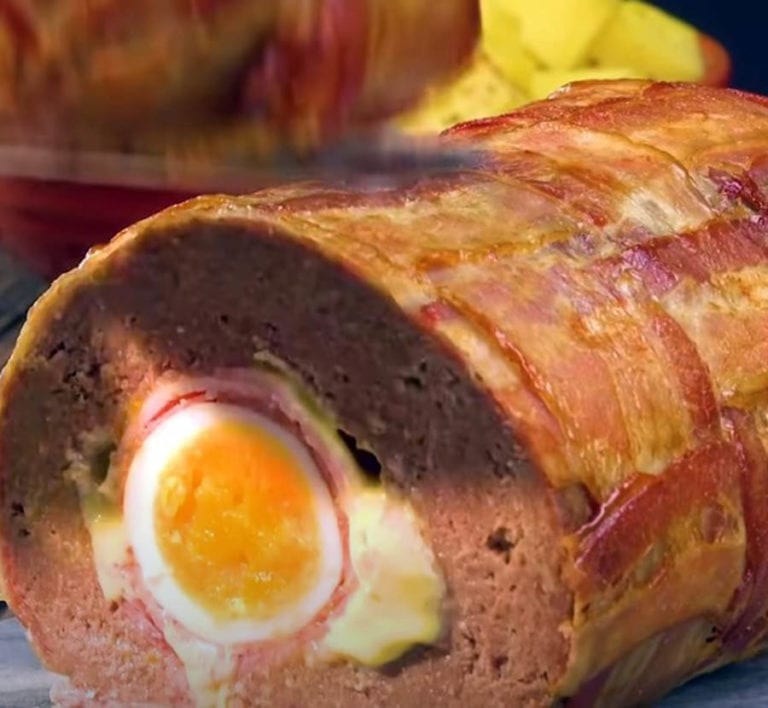 Create Hole In Center Of Groundbeef For Twist On Classic Meatloaf