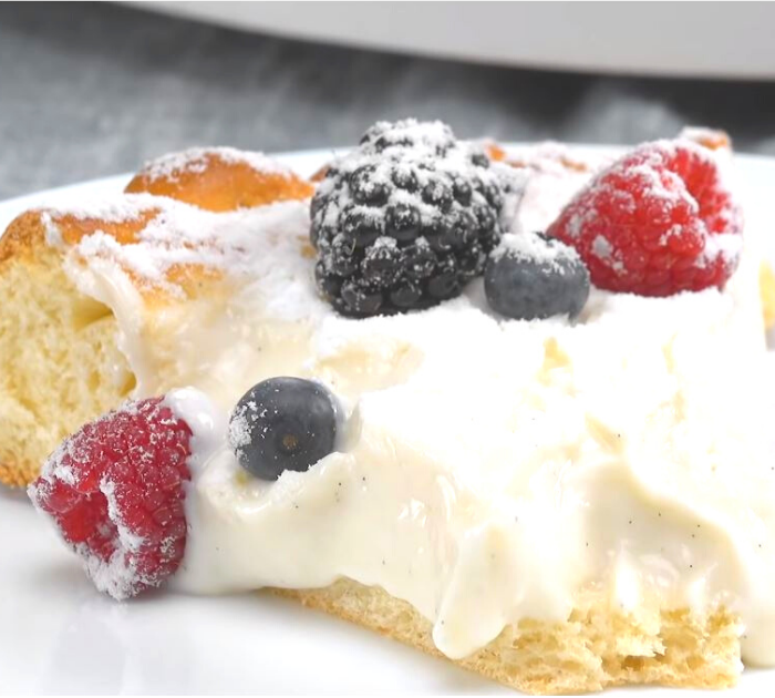Grab a pot lid for the first step making this delicious pastry