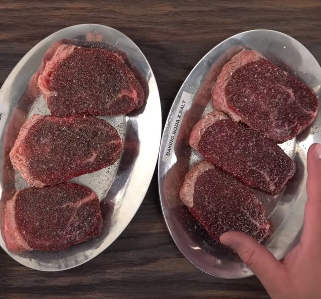 Man puts baking soda on $1 steak and end result was more than he ...