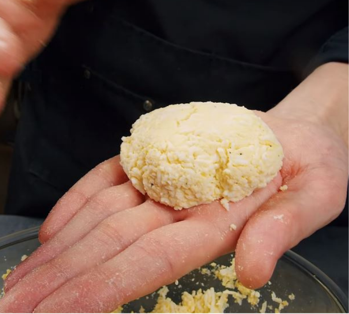 Grate a hard-boiled egg for this fun and yum spin on breakfast