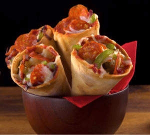 Take pizza to a whole new level with these delicious “stuffed pizza cones”