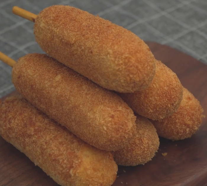 Make drool-worthy mozzarella stuffed corndogs in just a few simple steps