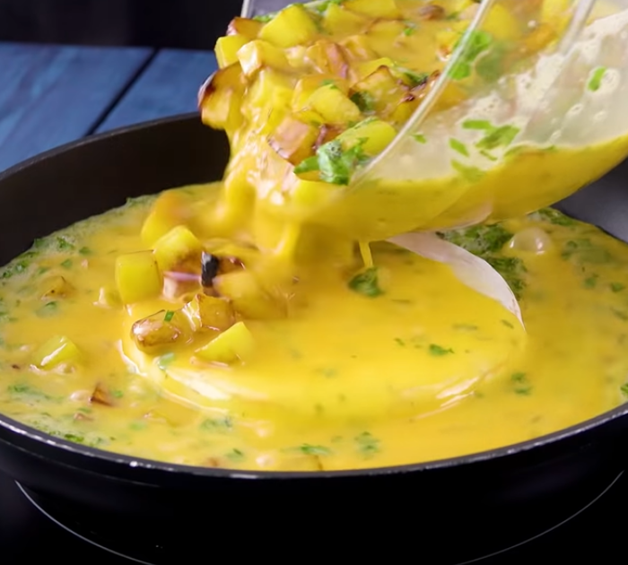 Fully loaded breakfast recipe calls for entire block of brie