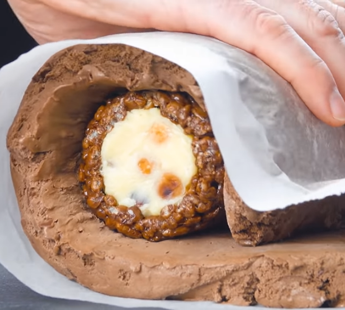 Pour this sweet, nutty mixture into a paper towel roll for a yummy take ...