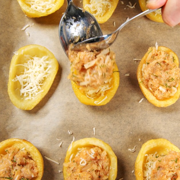 Chef hollows out potatoes then stuffs them for the crispiest and ...