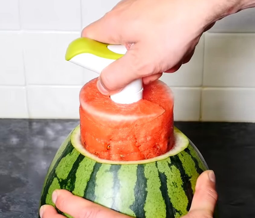 Man Inserts Hanger In Watermelon For Delicious And Hilarious Summer Treat
