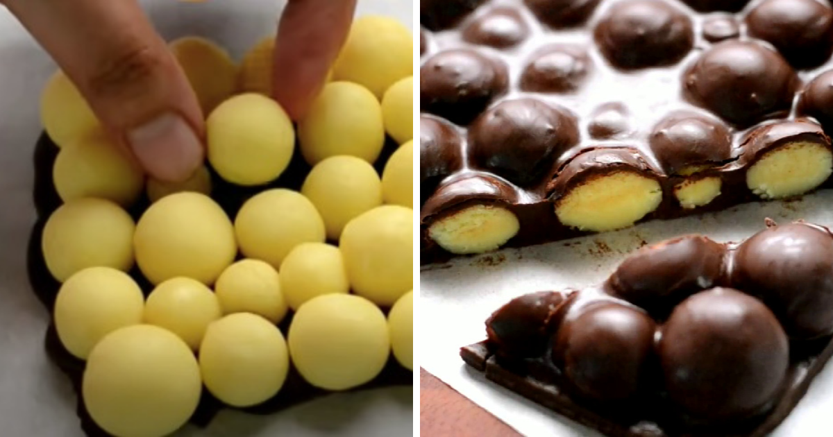 Make your own trending 'Chocolate Bubble' using only 3 ingredients