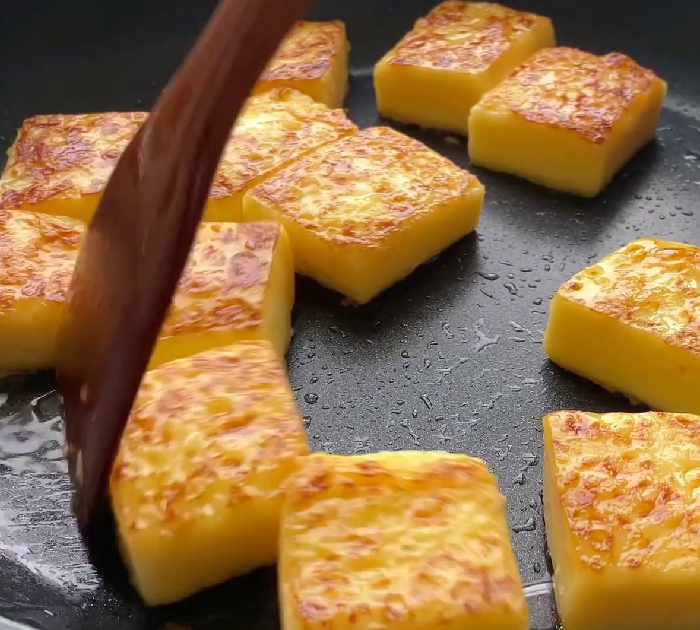 Woman shares fried custard recipe and with a cheesy twist