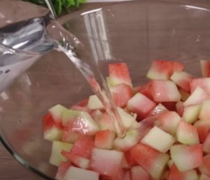 Deliciously simple candied watermelon rind recipe