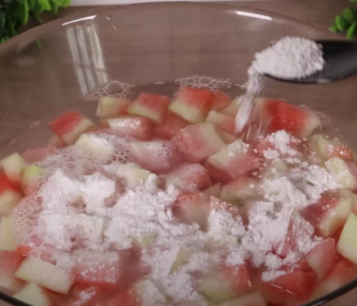 Deliciously simple candied watermelon rind recipe