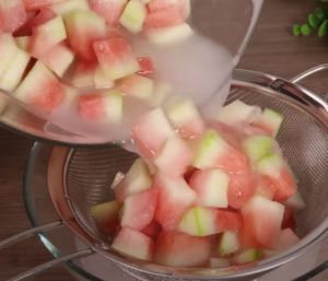 Deliciously simple candied watermelon rind recipe