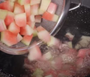 Deliciously simple candied watermelon rind recipe