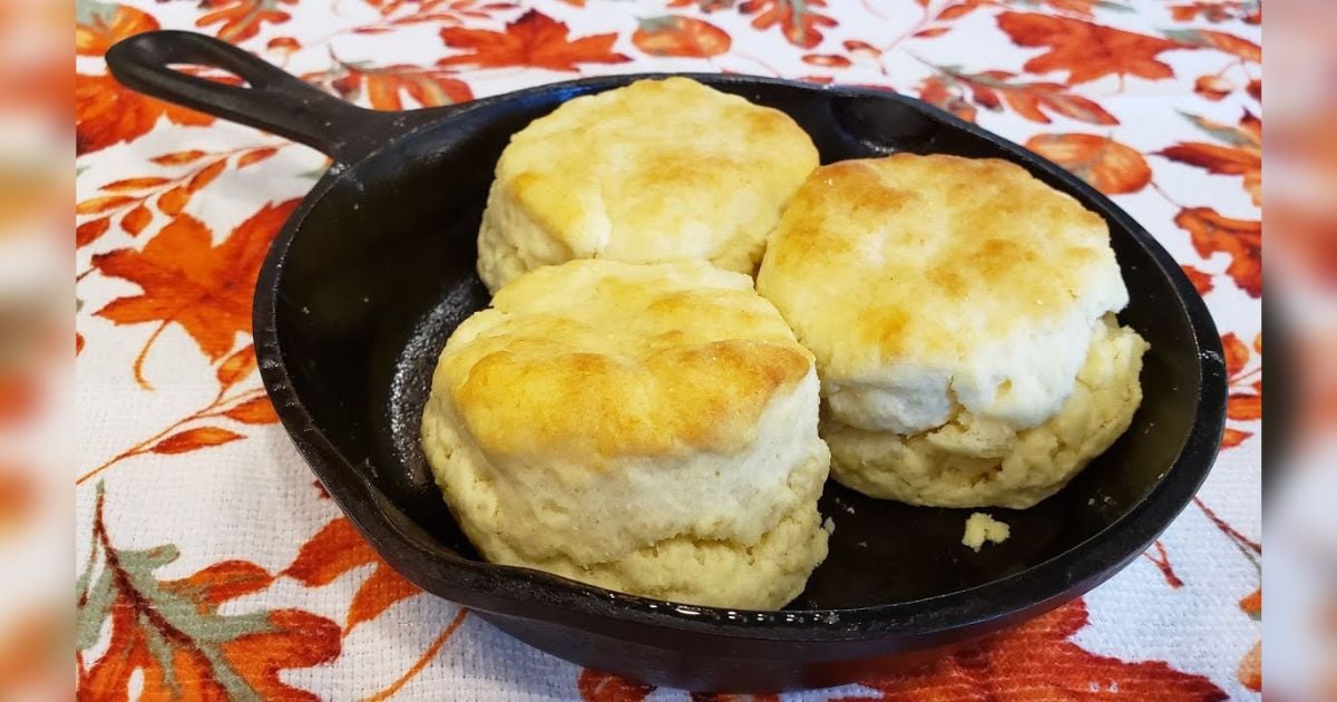 Old fashioned recipe for soft and fluffy biscuits uses two simple ...