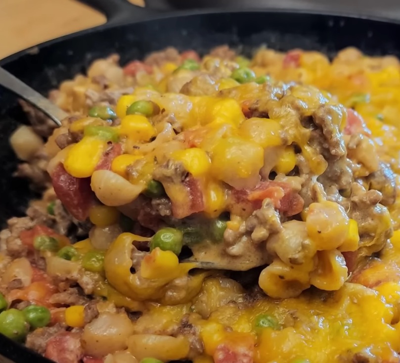 Homesteader’s recipe for “Shipwreck” skillet casserole