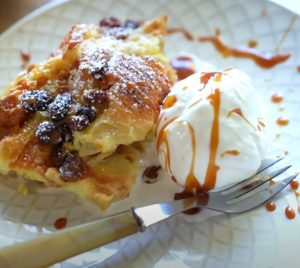 Combine leftover croissants with raisins and caramel for decadent bread ...
