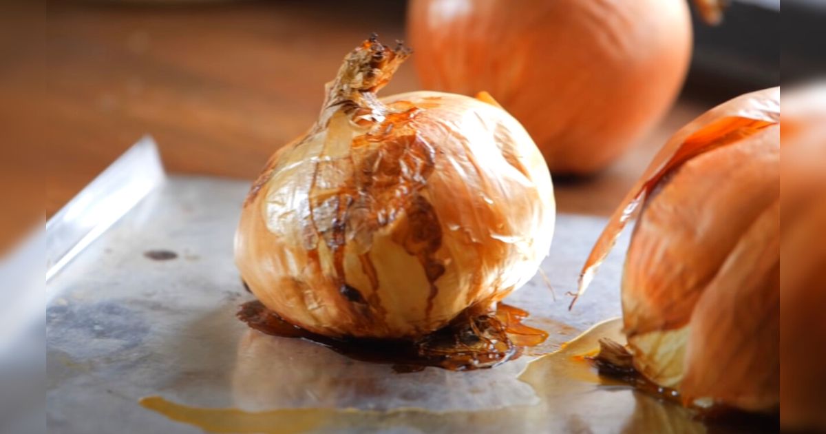 Roast whole onions in oven skin and all for an 1808 recipe that’s still ...