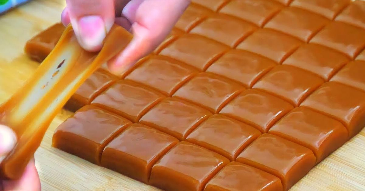 Melt sugar and mix with butter and whipping cream to make the chewiest ...