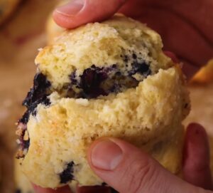 Man shares his simple recipe for delicious and buttery blueberry scones