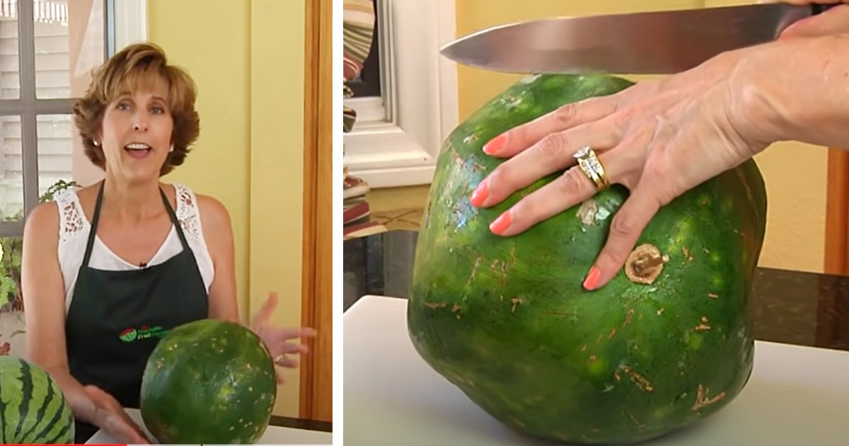 Woman leaves watermelon on her counter for one year and cuts it open to ...