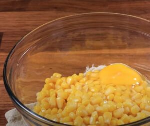 Crack one egg into canned corn and your kids will be asking for this ...