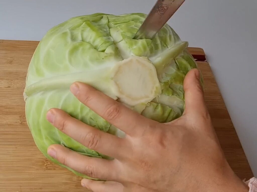 Cut the cabbage like this for crave-able hearty recipe that has earned ...