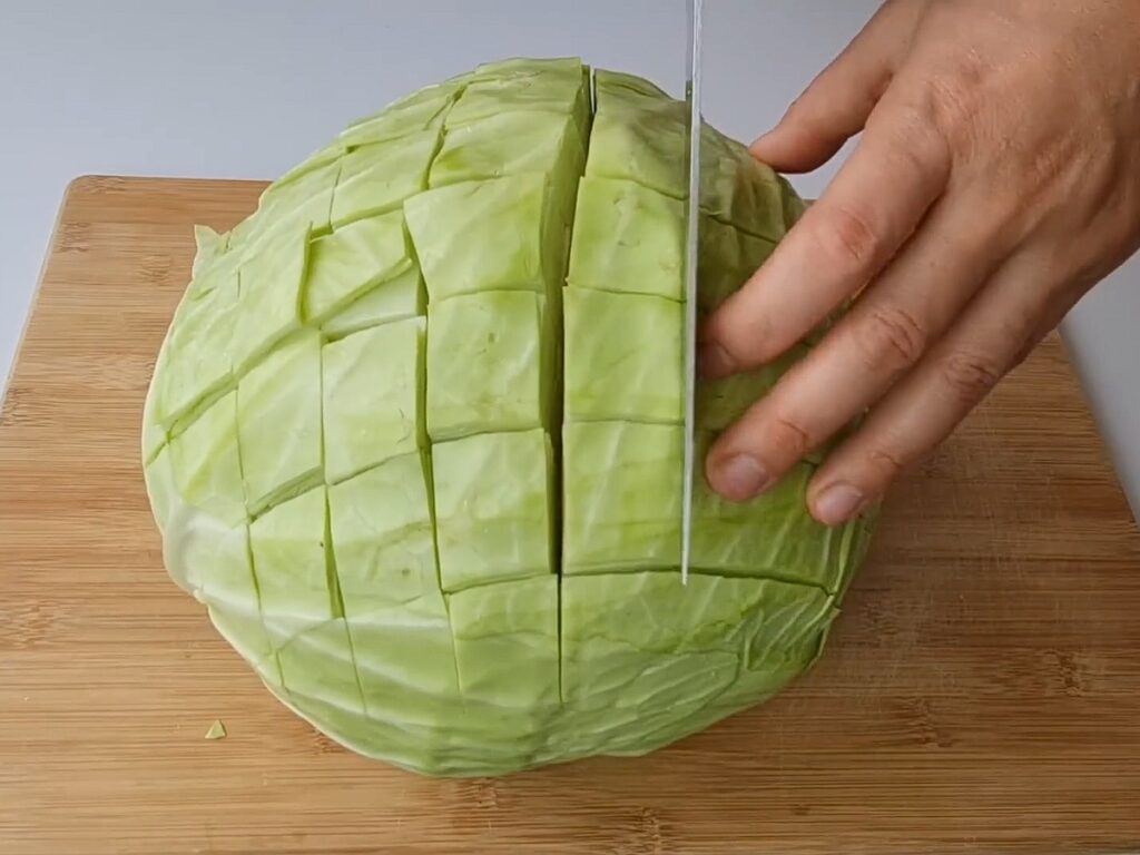 Cut the cabbage like this for crave-able hearty recipe that has earned ...