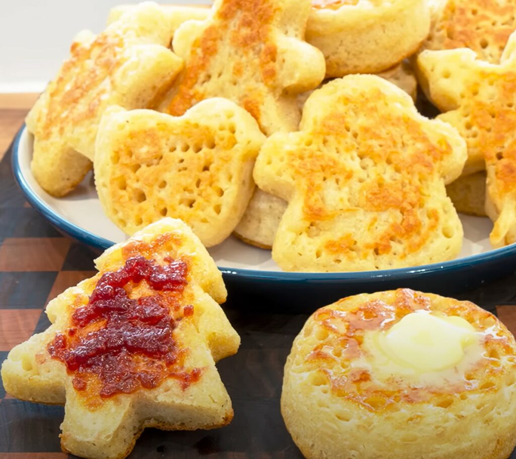 Retired chef shows the “proper” way to make true English crumpets worth ...