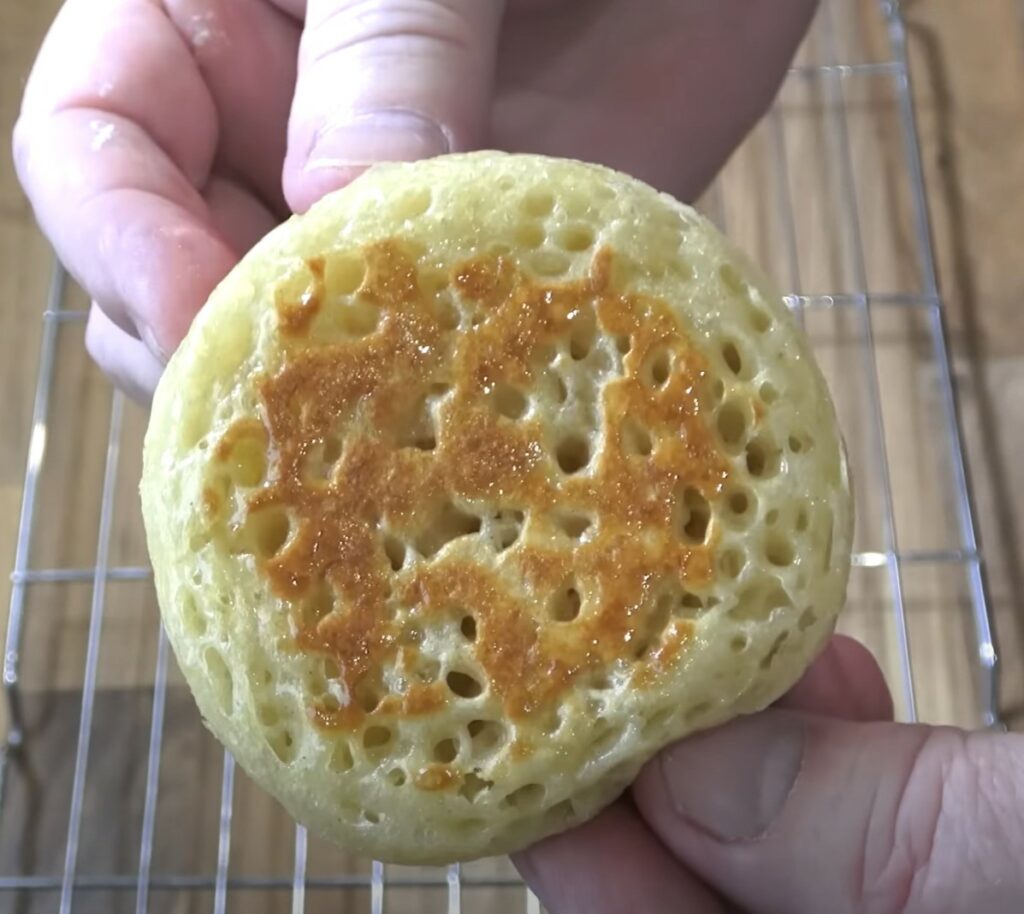 Retired chef shows the “proper” way to make true English crumpets worth ...