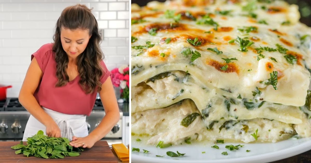 Woman layers chicken and flavorful cream sauce, puts delicious twist on ...